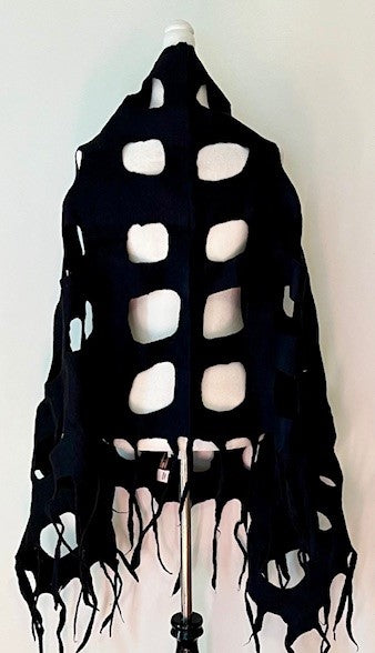 Runway Worthy, Add This Dramatic Artisan Cut-Out Shawl To Your Basics ...